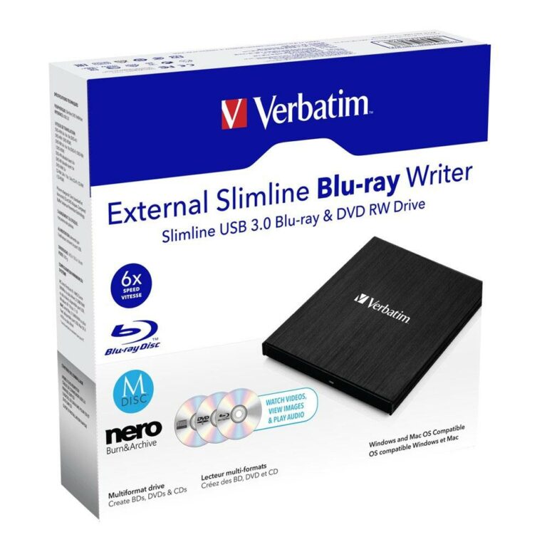 External Slimline Mobile Blu-ray Writer | Verbatim