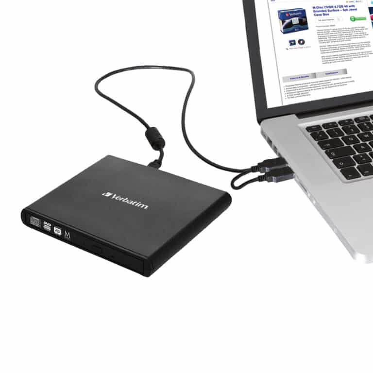 External Slimline Mobile CD/DVD Writer | Verbatim