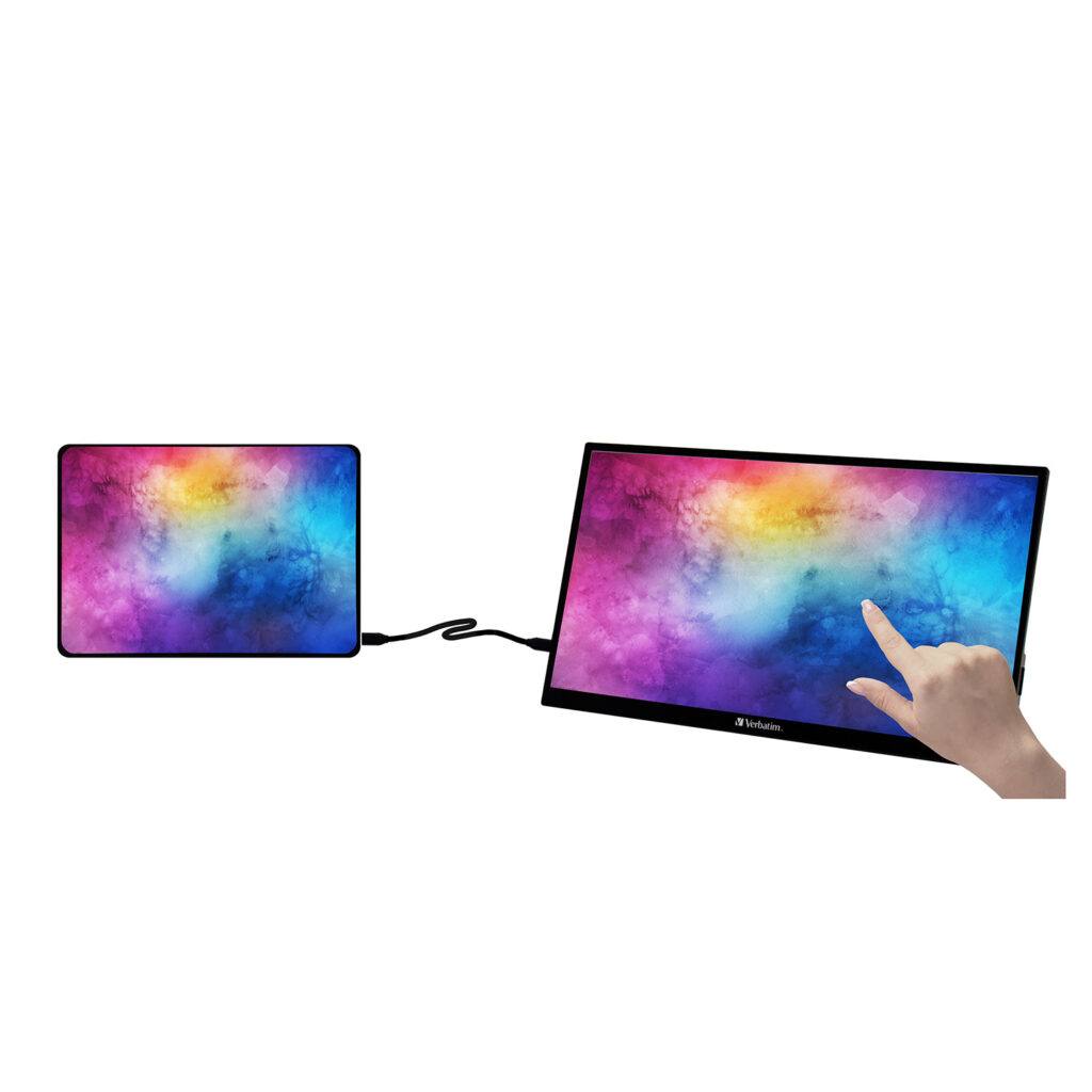 Portable Touchscreen Monitor – USB-C Second Screen | Verbatim