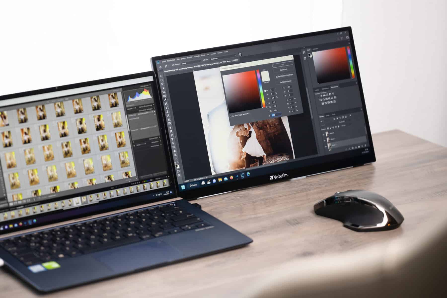 Portable Touchscreen Monitor – USB-C Second Screen | Verbatim