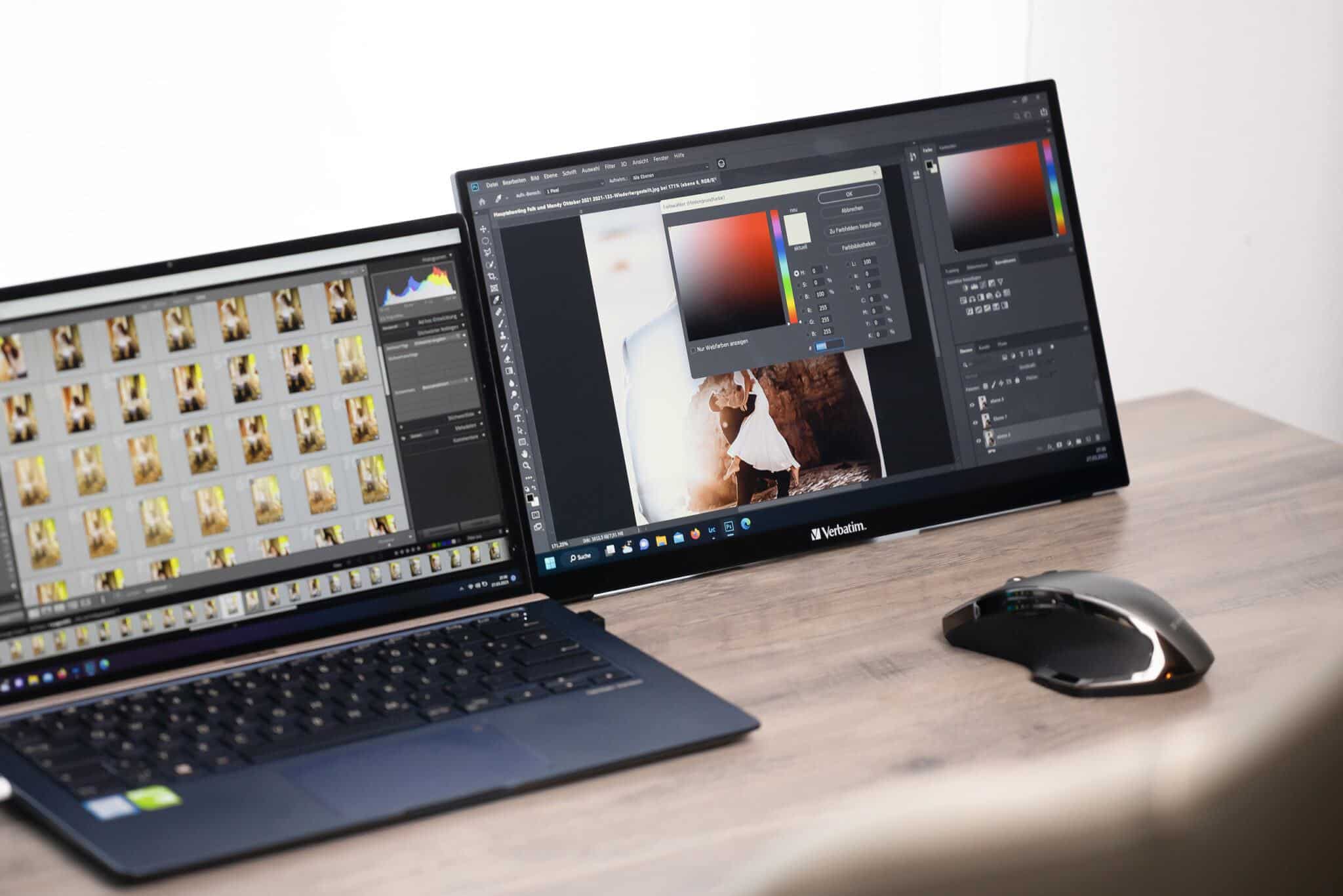 Portable Touchscreen Monitor – USB-C Second Screen | Verbatim