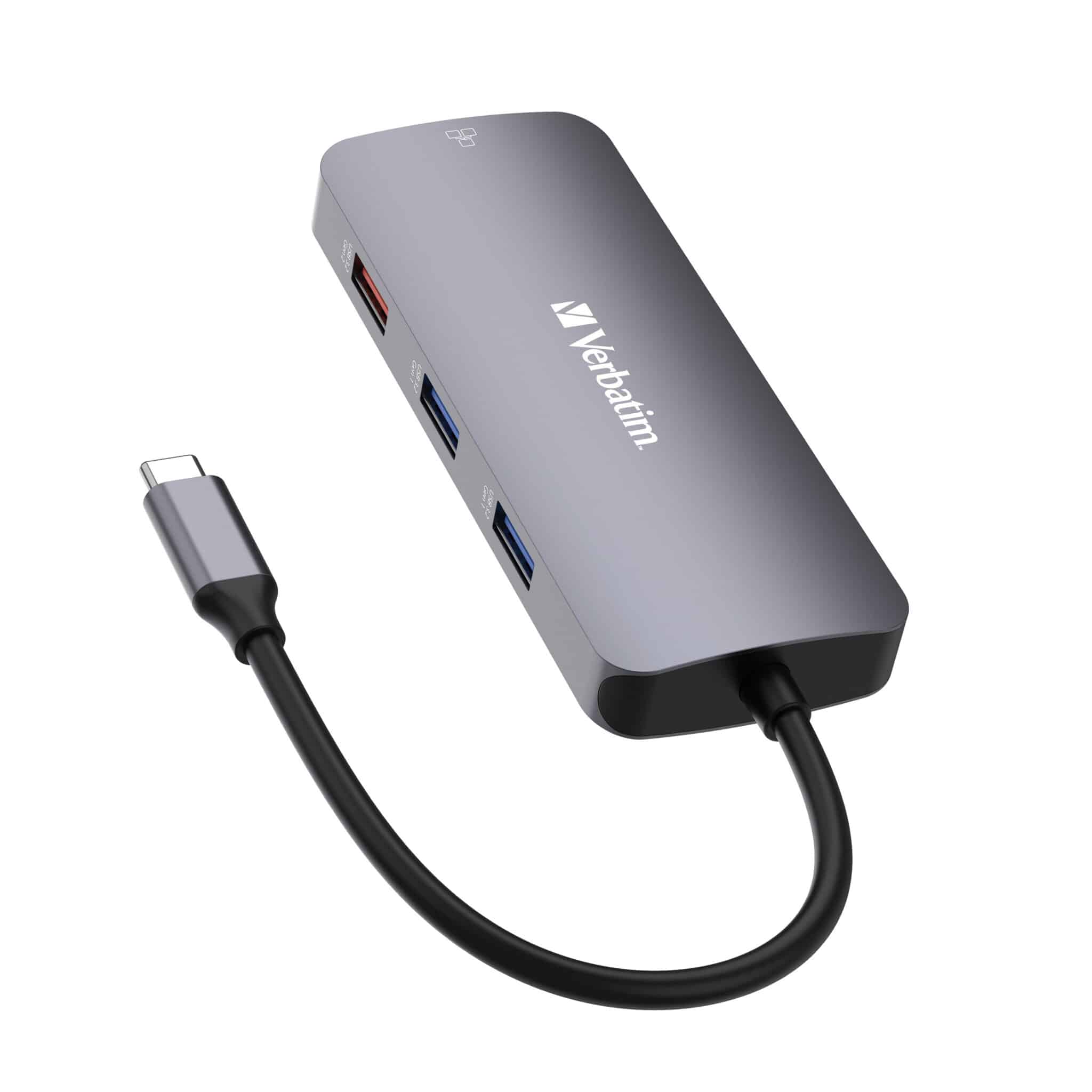 USB-C Multiport Hub 9 Ports – Sleek, Portable Power | Verbatim