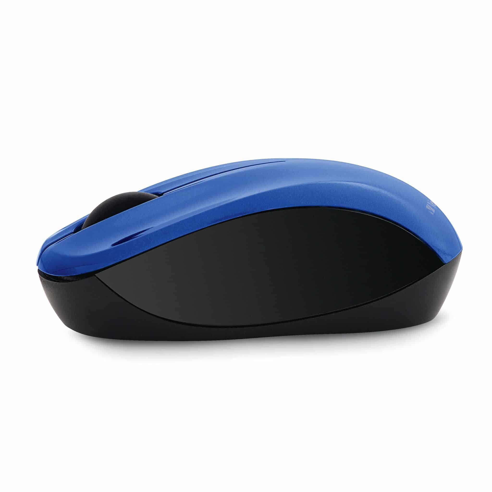 Silent Wireless Blue LED Mouse – Ergonomic, Quiet & Portable | Verbatim