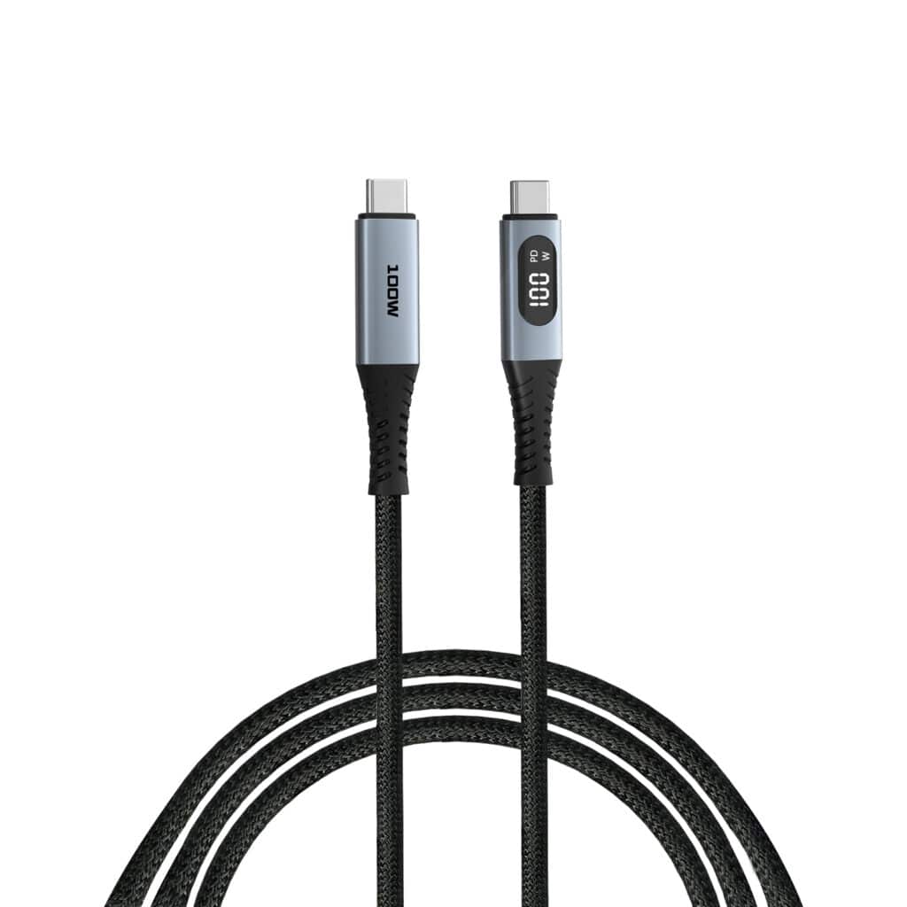 USB-C 100W Cable with LED Display – Fast Charging | Verbatim